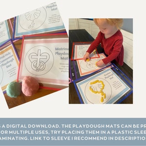 Catholic Sacraments Playdough Mat Set - Digital Download Catholic ...