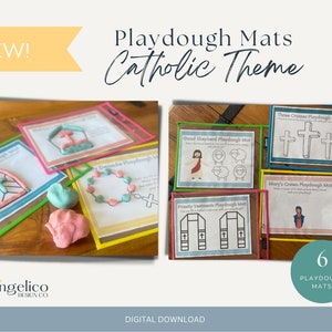 Catholic Playdough Mat Digital Download Catholic Preschool Kindergarten ...