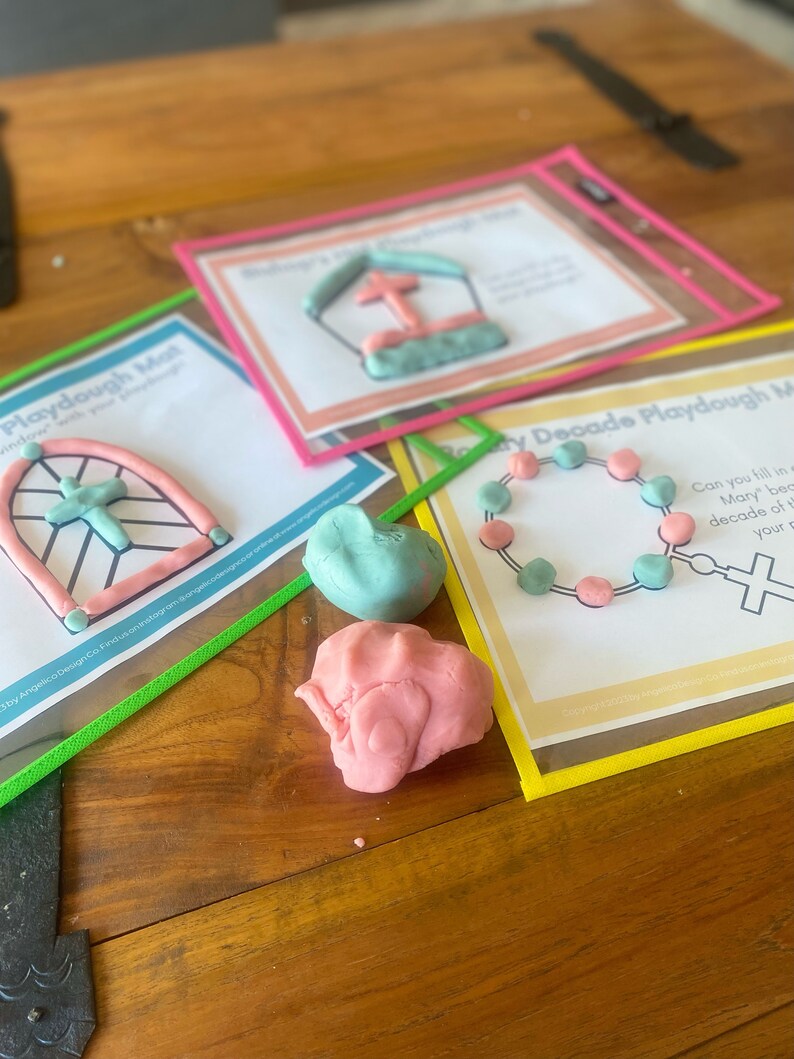 Catholic Playdough Mat Digital Download Perfect for - Etsy