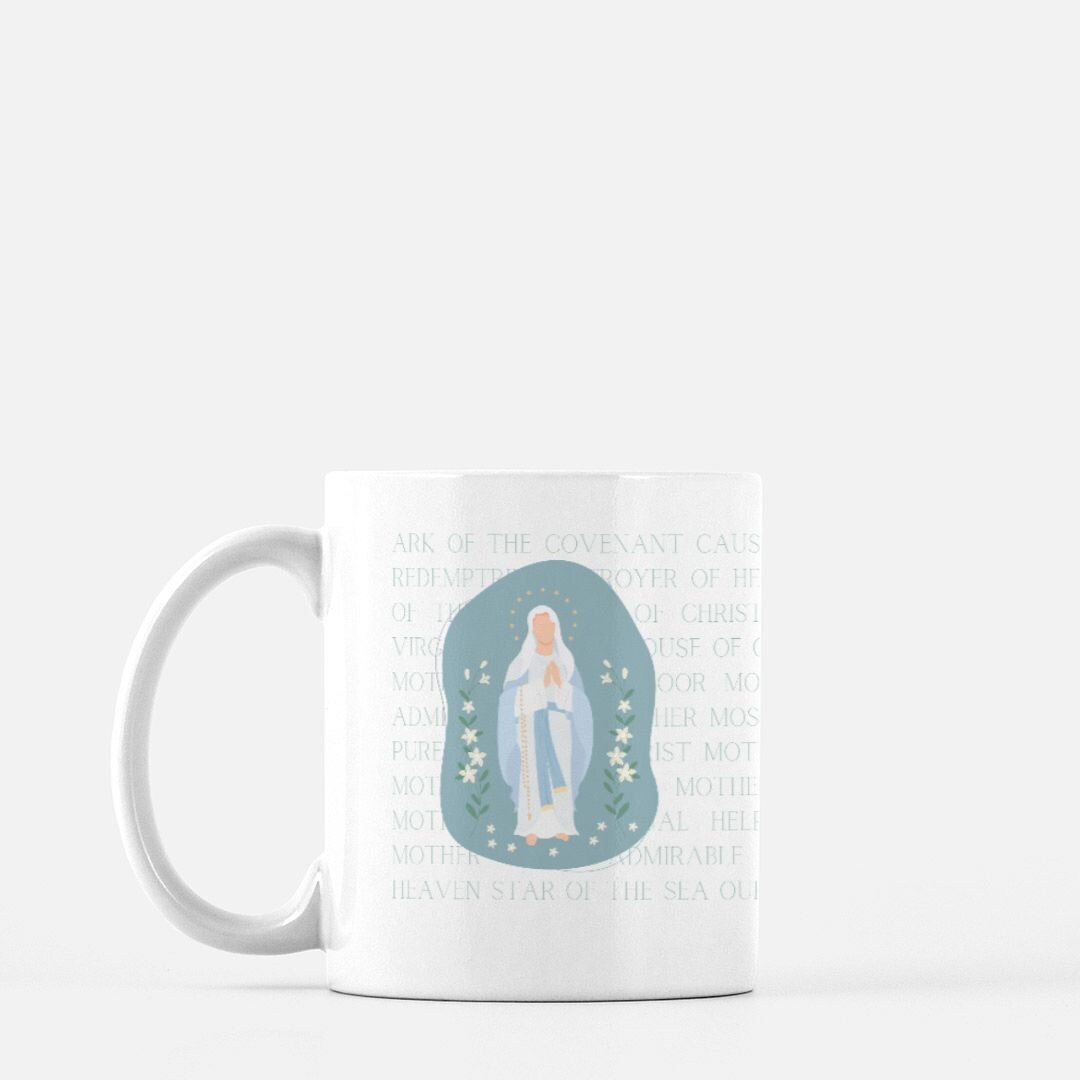 Names of Mary Coffee Mug Catholic Mother's Day Gift - Etsy
