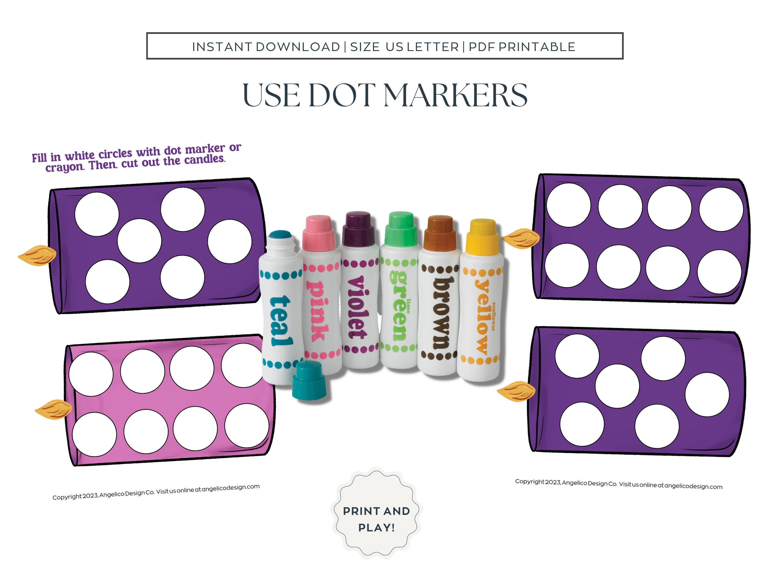 Advent Dot Marker Activity, Advent Wreath Craft, Catholic Advent Craft ...