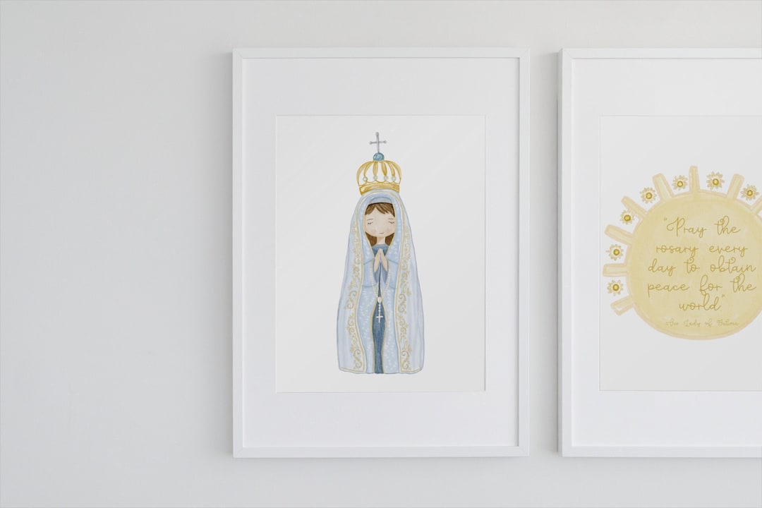 Digital Download Fatima Nursery Wall Art Our Lady of Fatima Kid's Wall ...
