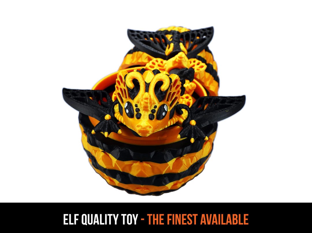 Baby Bumblebee Dragon and Egg OR Baby Alone - Fidget Stress Relief ...
