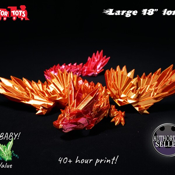 Crystal Dragon Stl - Etsy