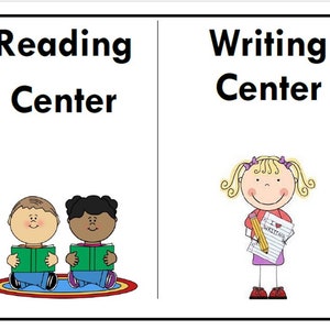 Printable Center Signs for Kindergarten/daycare/pre-k - Etsy
