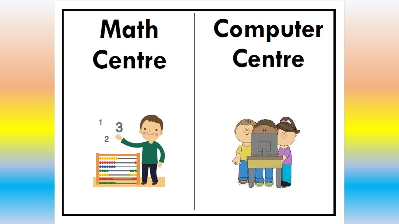 Printable Centre Signs for Kindergarten/daycare/pre-k With Canadian ...