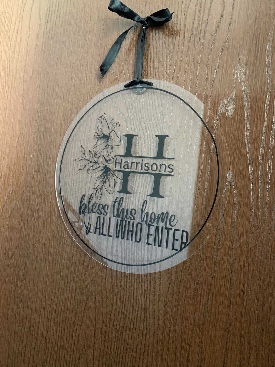 Personalized Acrylic Door Signs; Acrylic Front Door Sign; Personalized ...