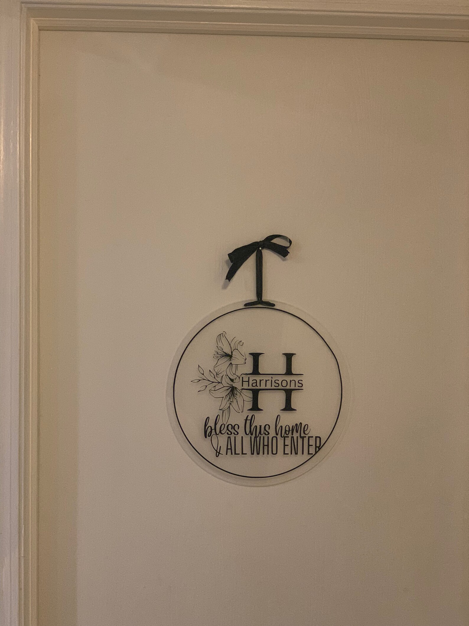 Personalized Acrylic Door Signs; Acrylic Front Door Sign; Personalized ...