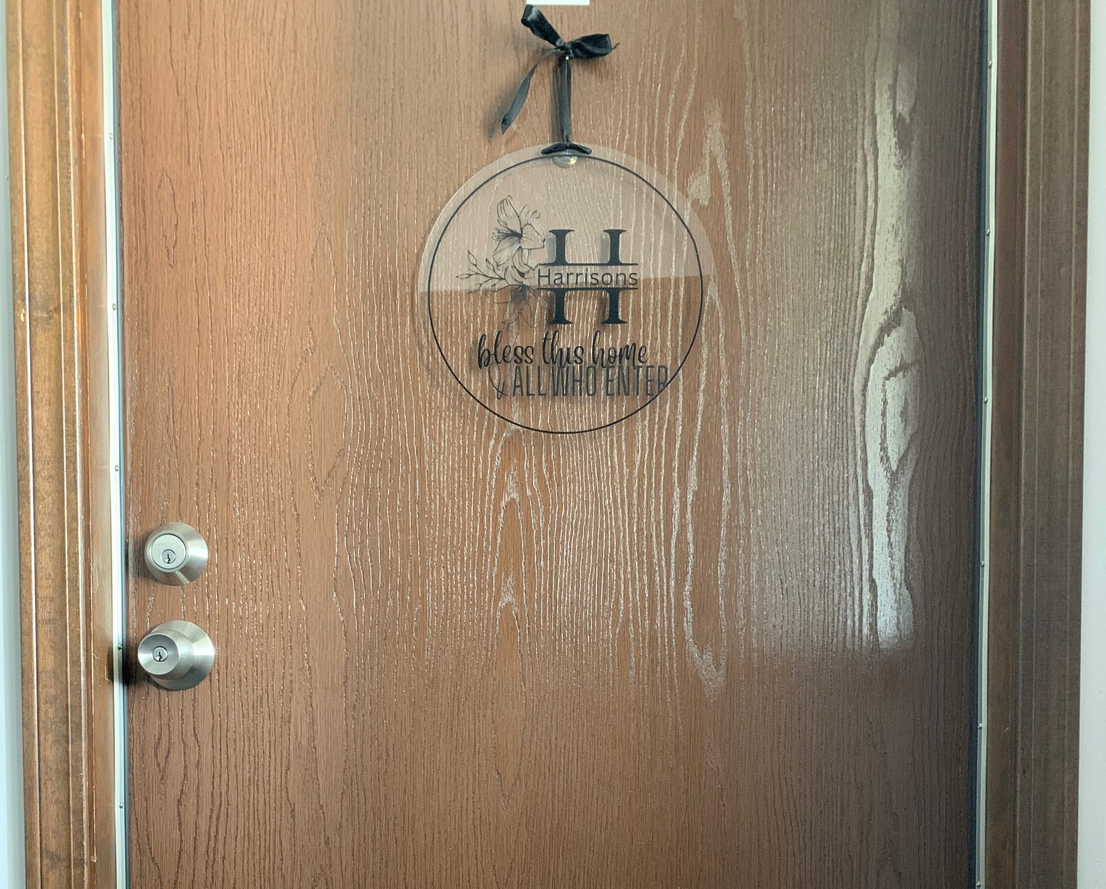 Personalized Acrylic Door Signs; Acrylic Front Door Sign; Personalized ...