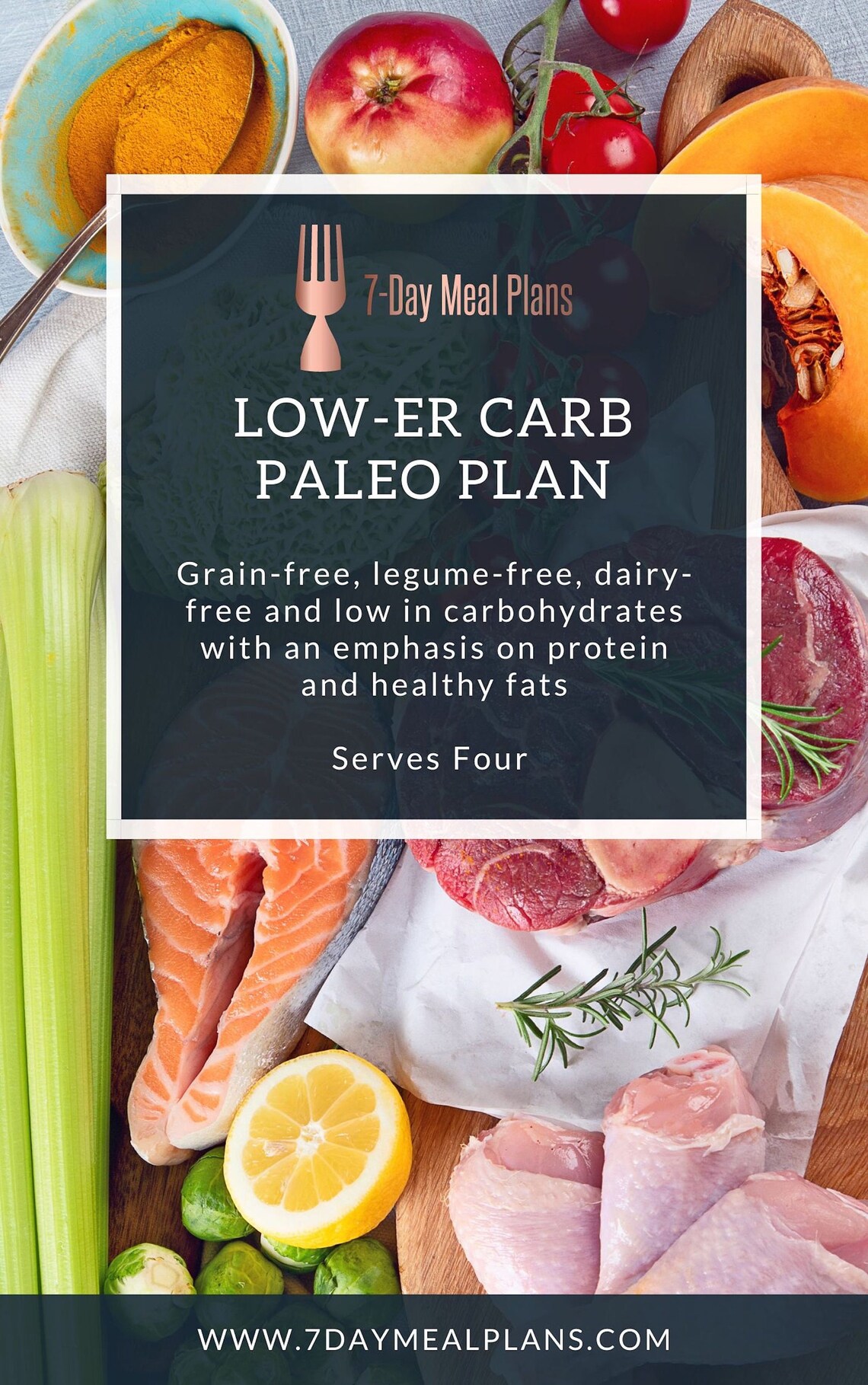 Low-er Carb Paleo Meal Plan: 7-day Paleo Plan Weekly Clean - Etsy