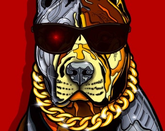 Terminator Dog - Etsy
