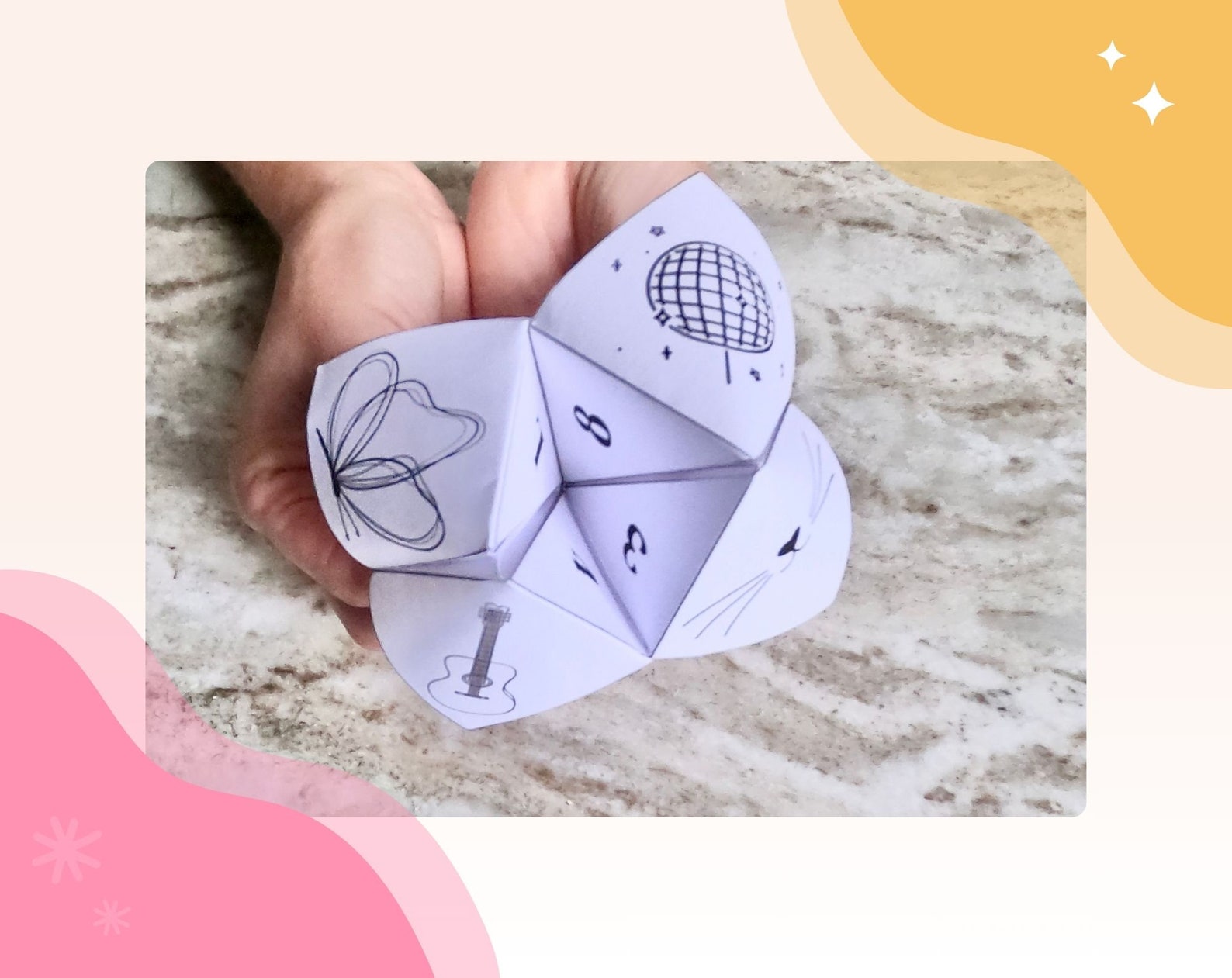 Cootie Catcher - Printable Origami Fortune Teller With Daily ...