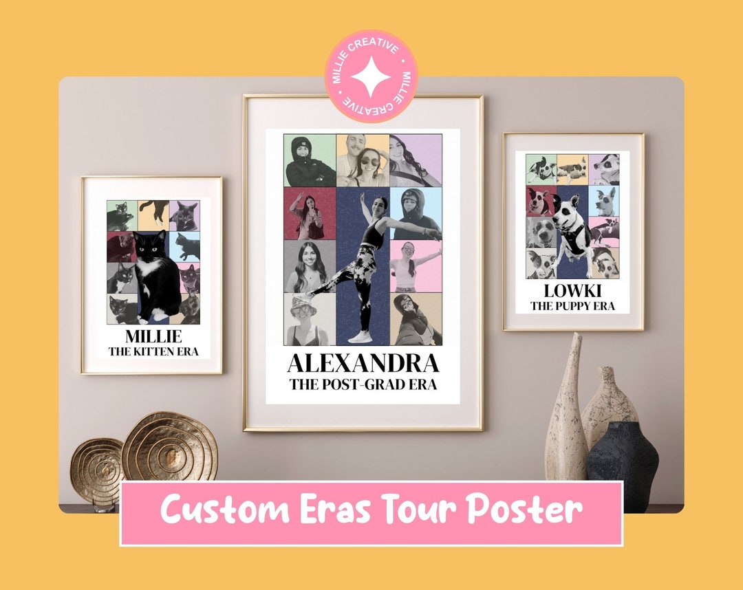 Custom Eras Tour Poster: Personalized Printable Photo Collage (digital ...