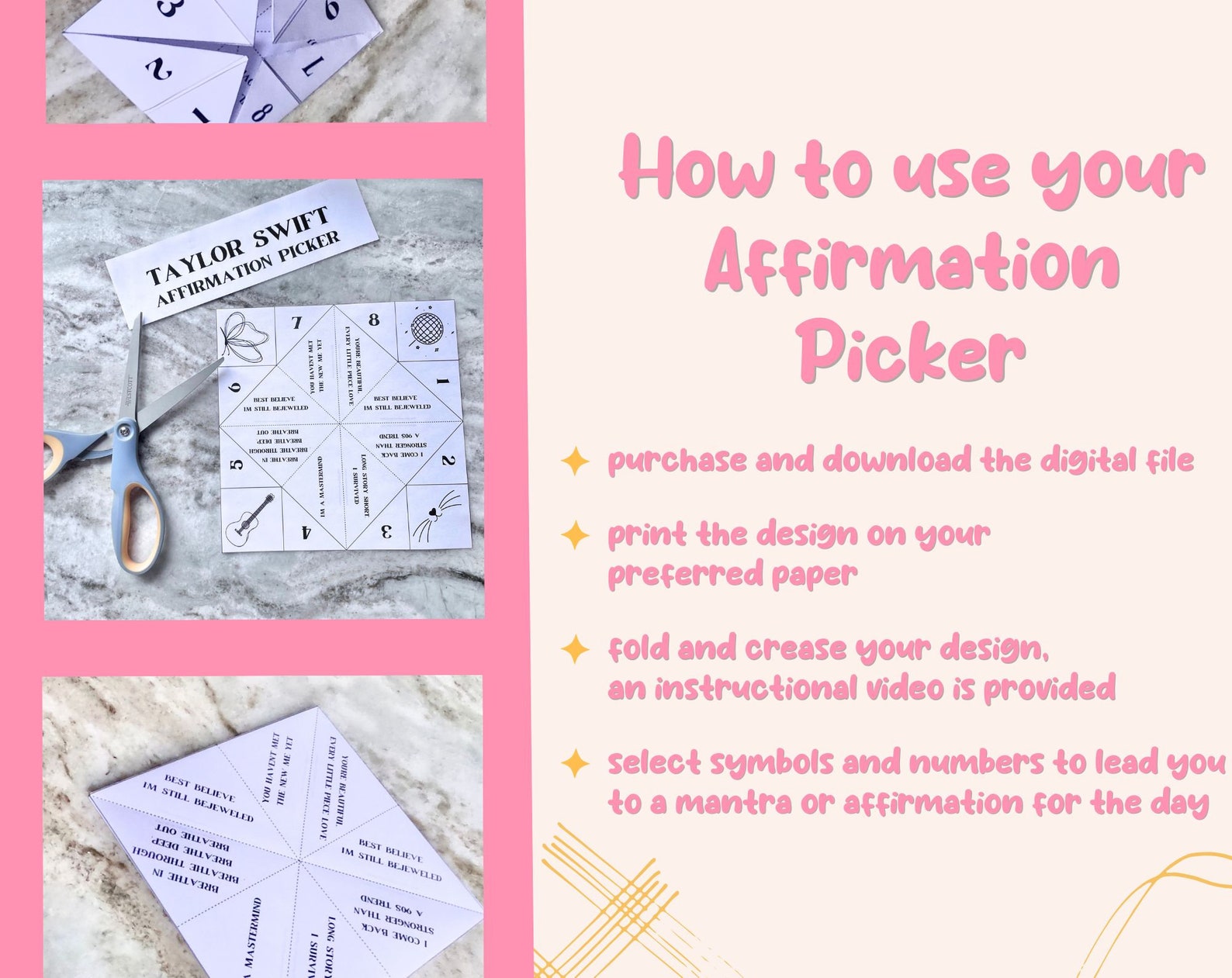 Cootie Catcher - Printable Origami Fortune Teller With Daily ...