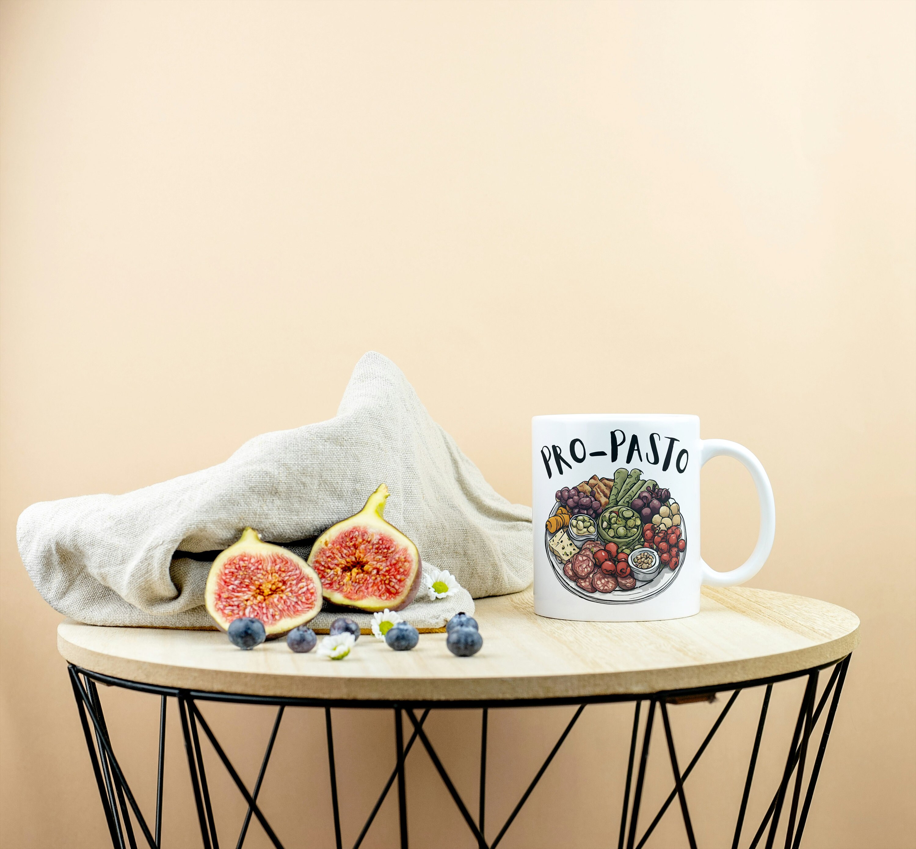 Antipasto Mug Pro-pasto Humorous Graphic, Ceramic Coffee Cup for ...