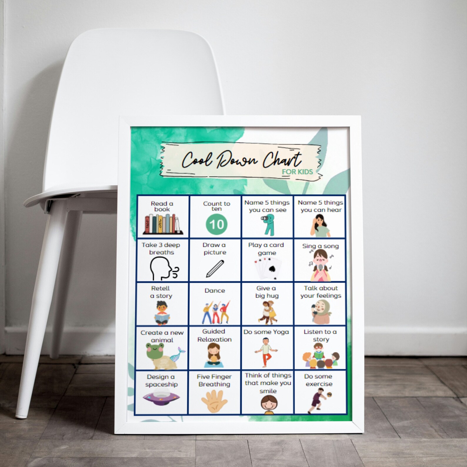 Calm Down Corner Activity Chart for Children Classroom Poster ...