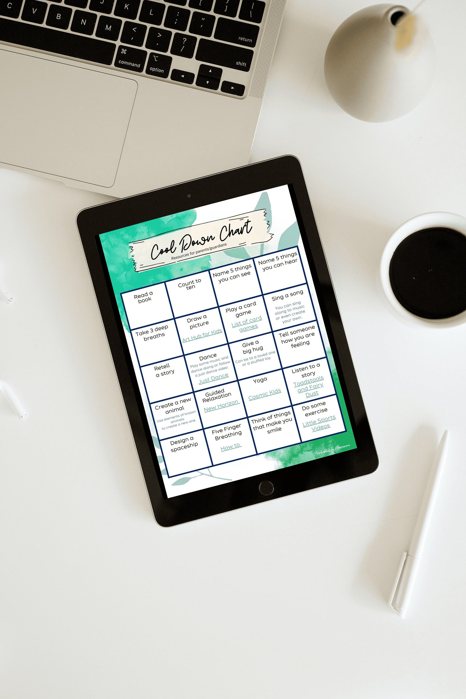 Calm Down Corner Activity Chart for Children Classroom Poster ...