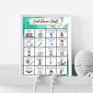 Calm Down Corner Activity Chart for Children Classroom Poster ...