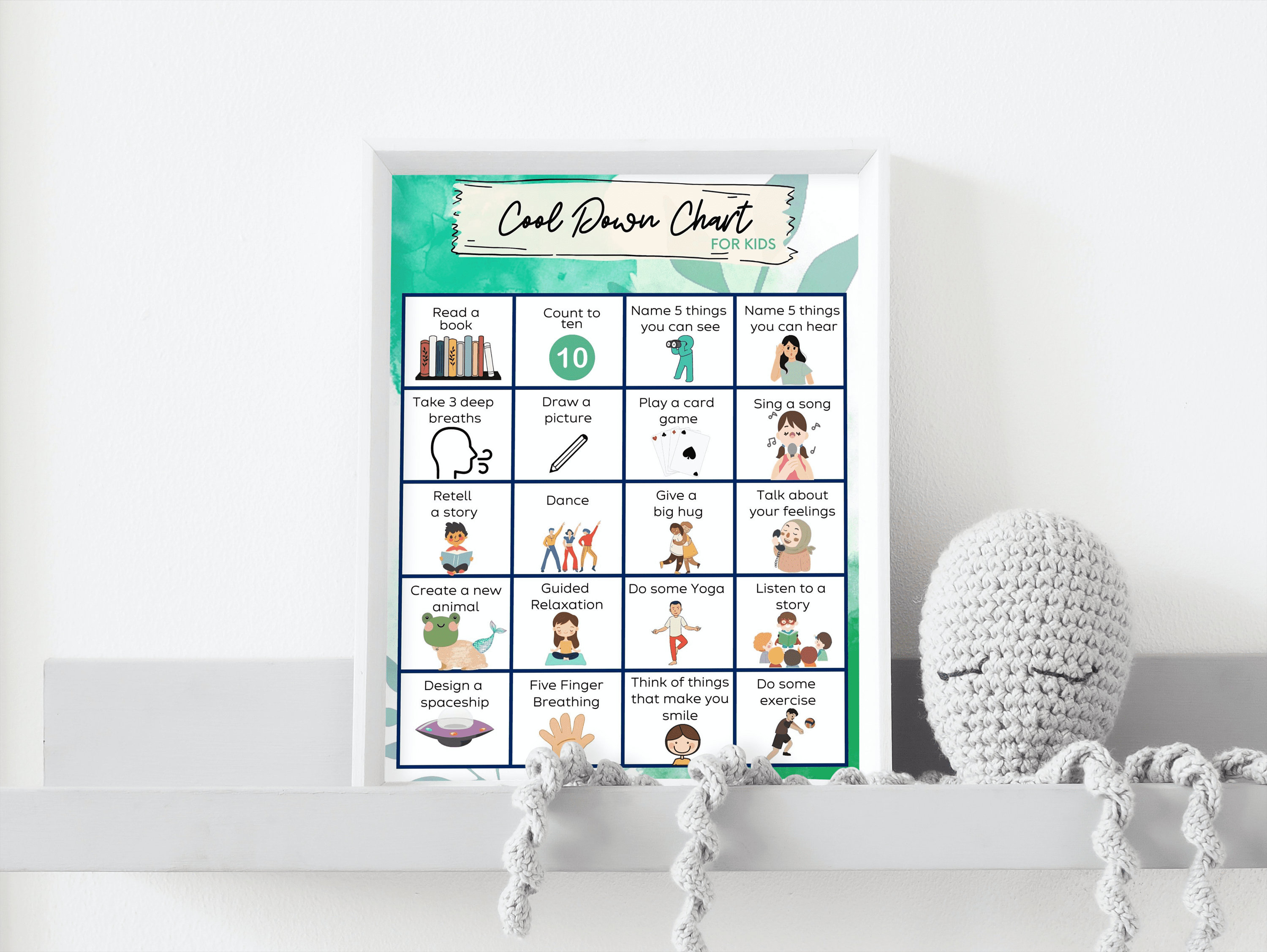 Calm Down Corner Activity Chart for Children Classroom Poster ...