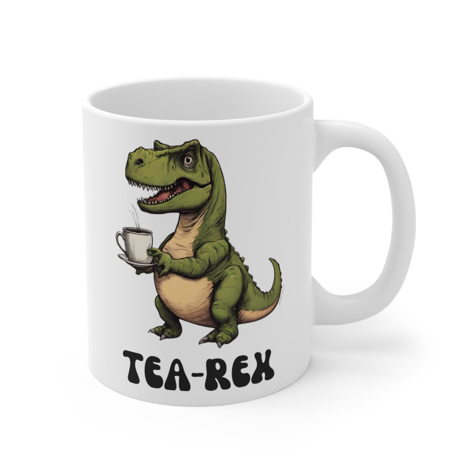 T-rex Tea Mug: Dinosaur Coffee Cup, Tea-rex Gift - Etsy