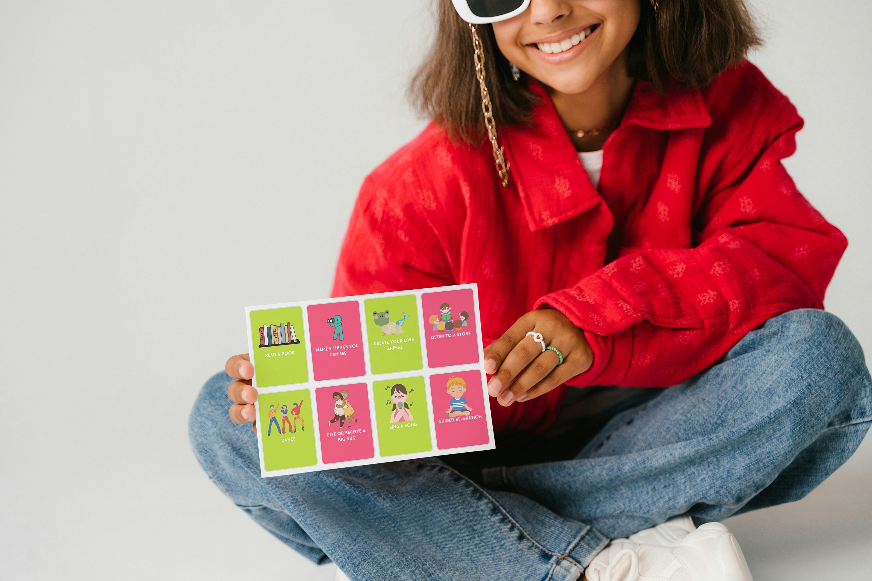 Calm Corner Flashcards for Kids ADHD Calming Strategies & Cool Down ...