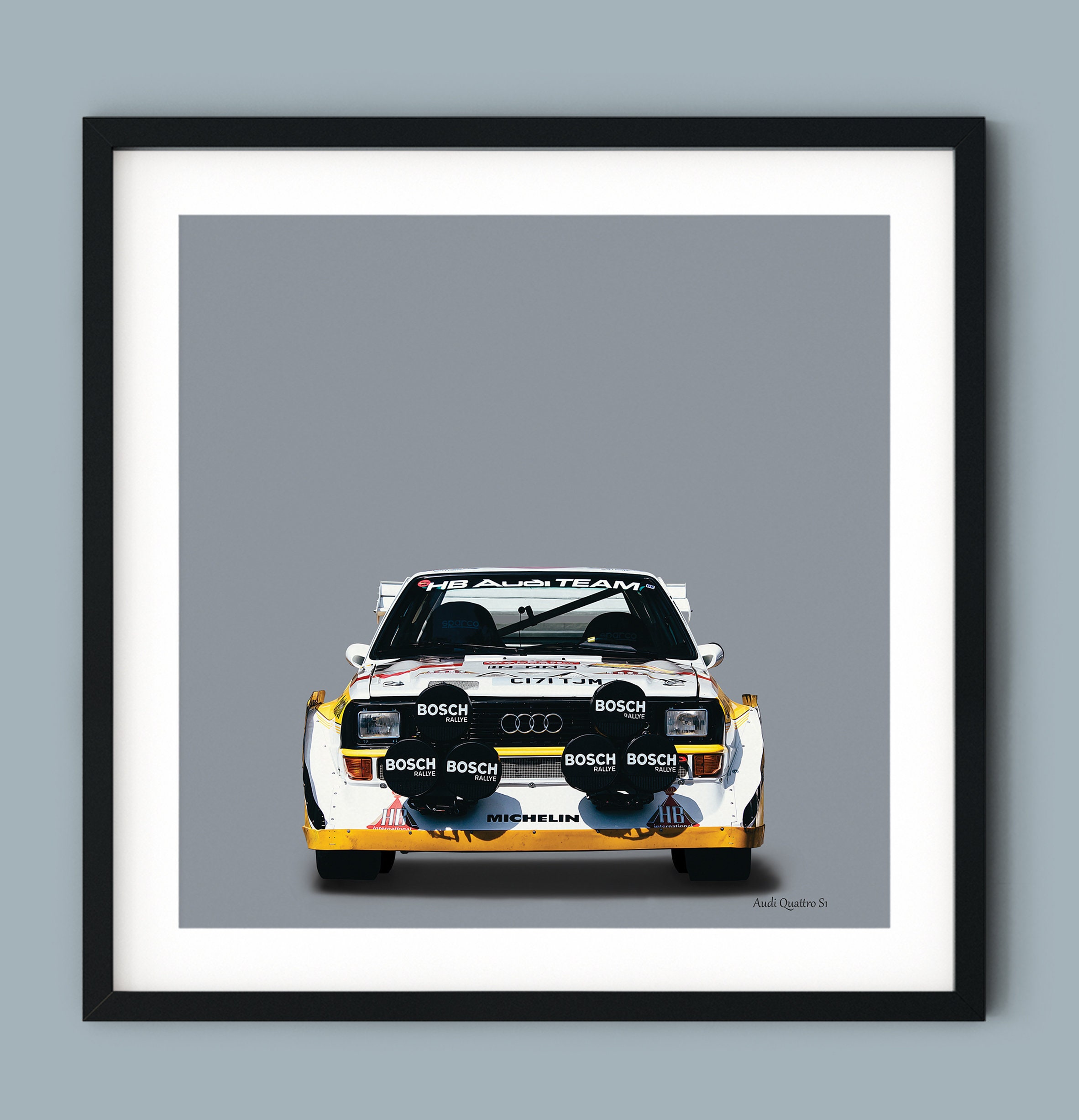 Audi Quattro S1 Classic Rally Car Poster to Download and Print - Etsy