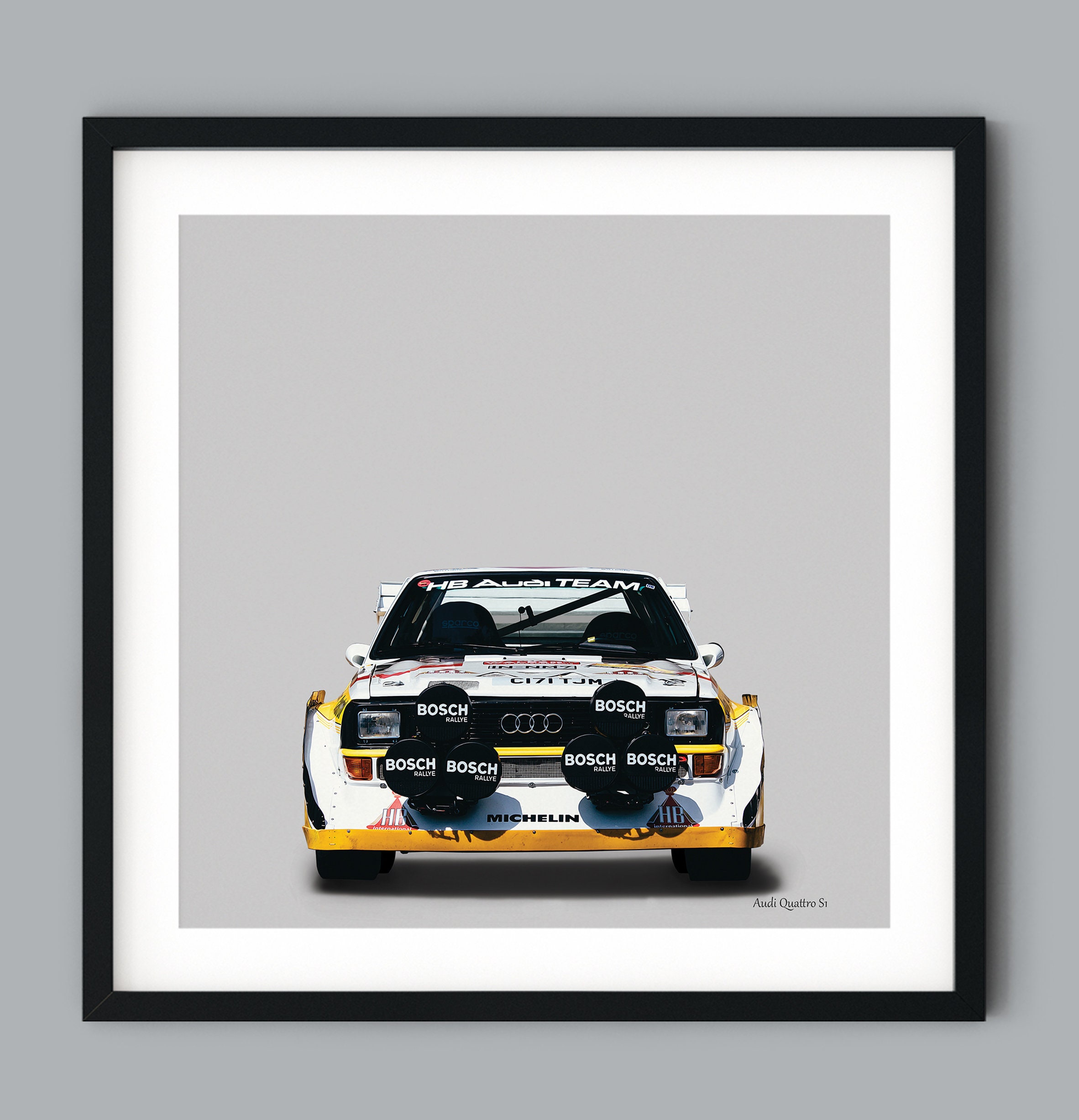 Audi Quattro S1 Classic Rally Car Poster to Download and Print - Etsy