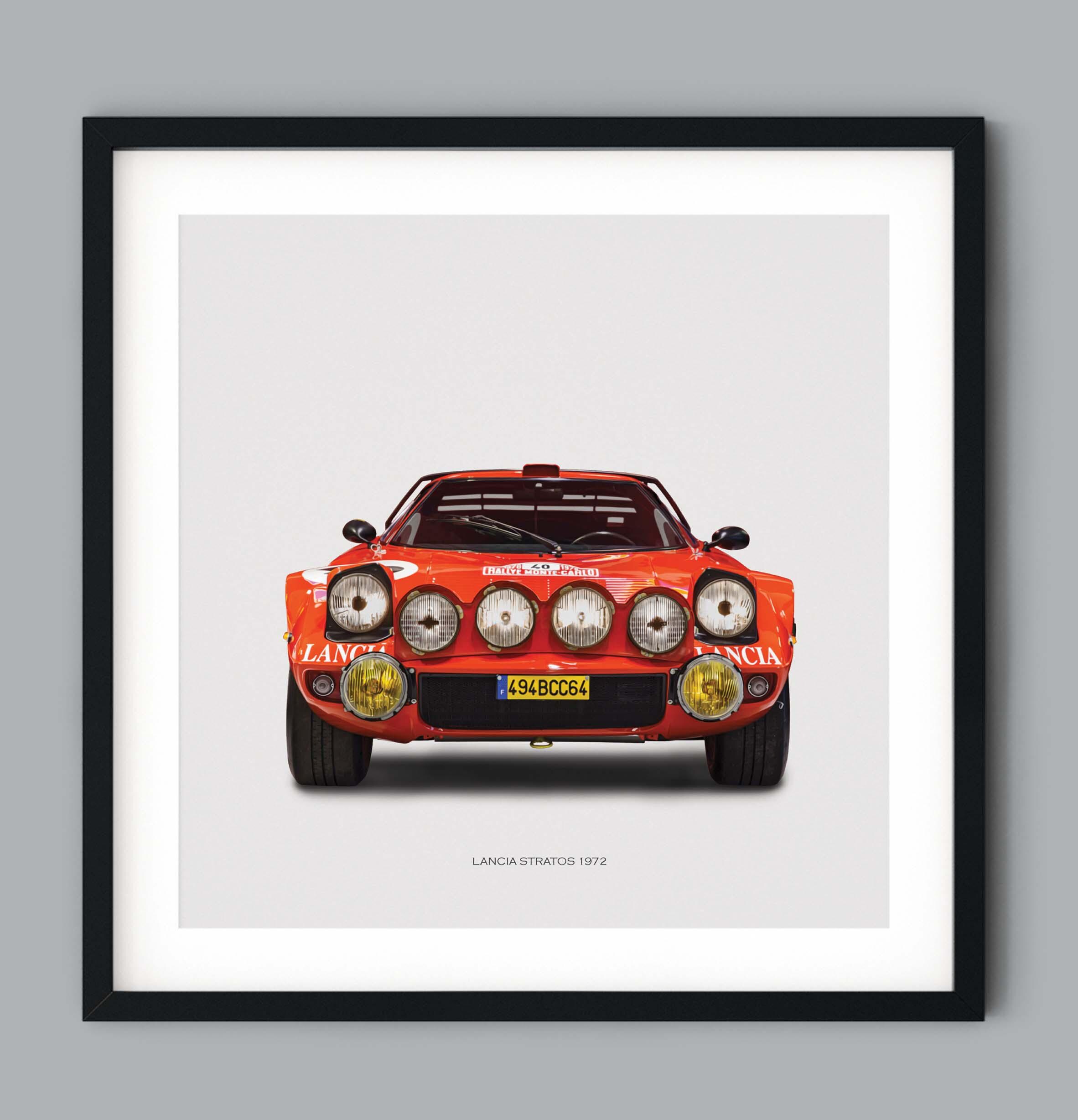 Lancia Stratos WRC Wall Art, Rally Car Poster, Classic Motorsport Print ...