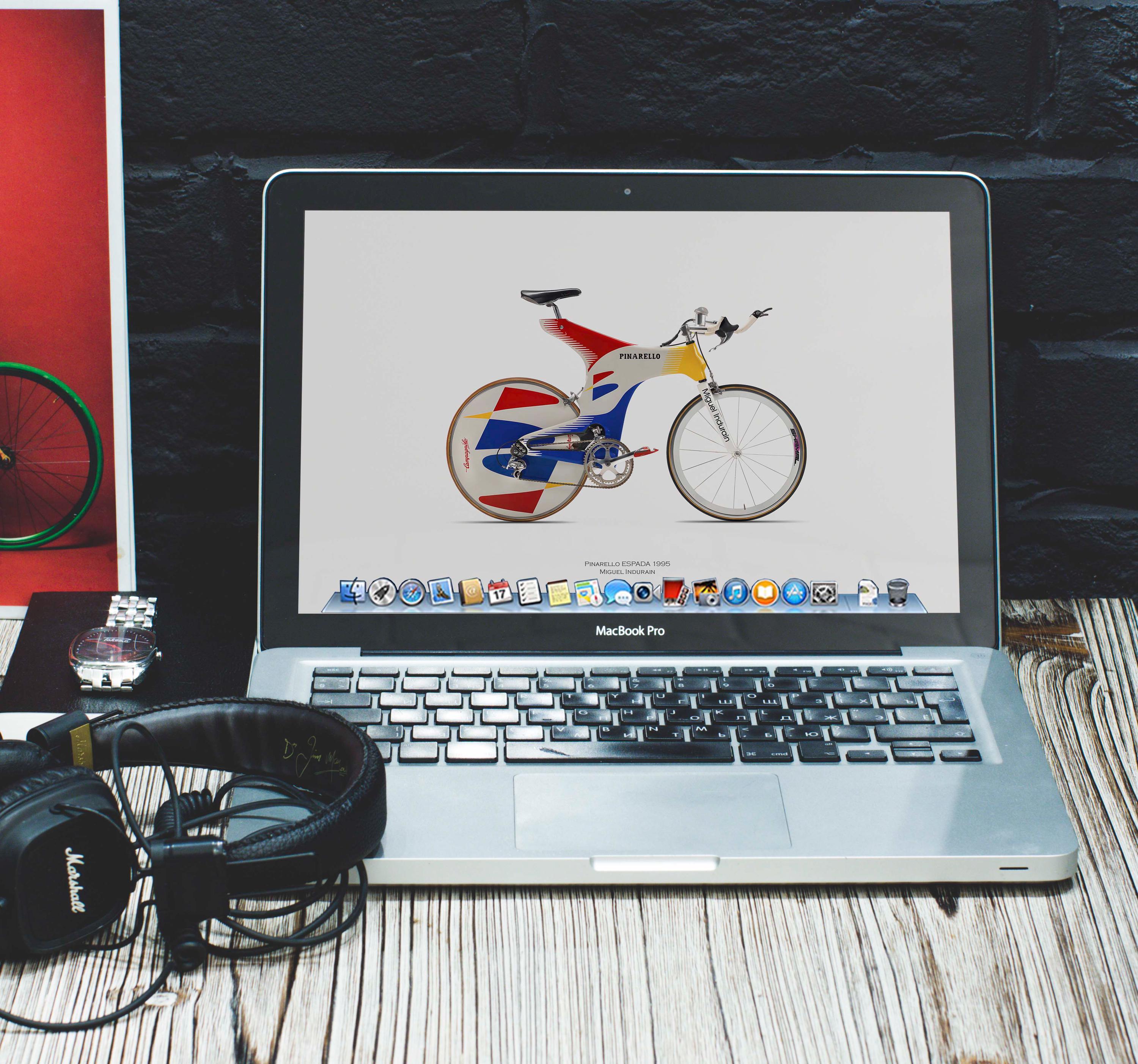 Pinarello Espada 1995 Wall Art | Miguel Indurain Time Trial Bike Print ...