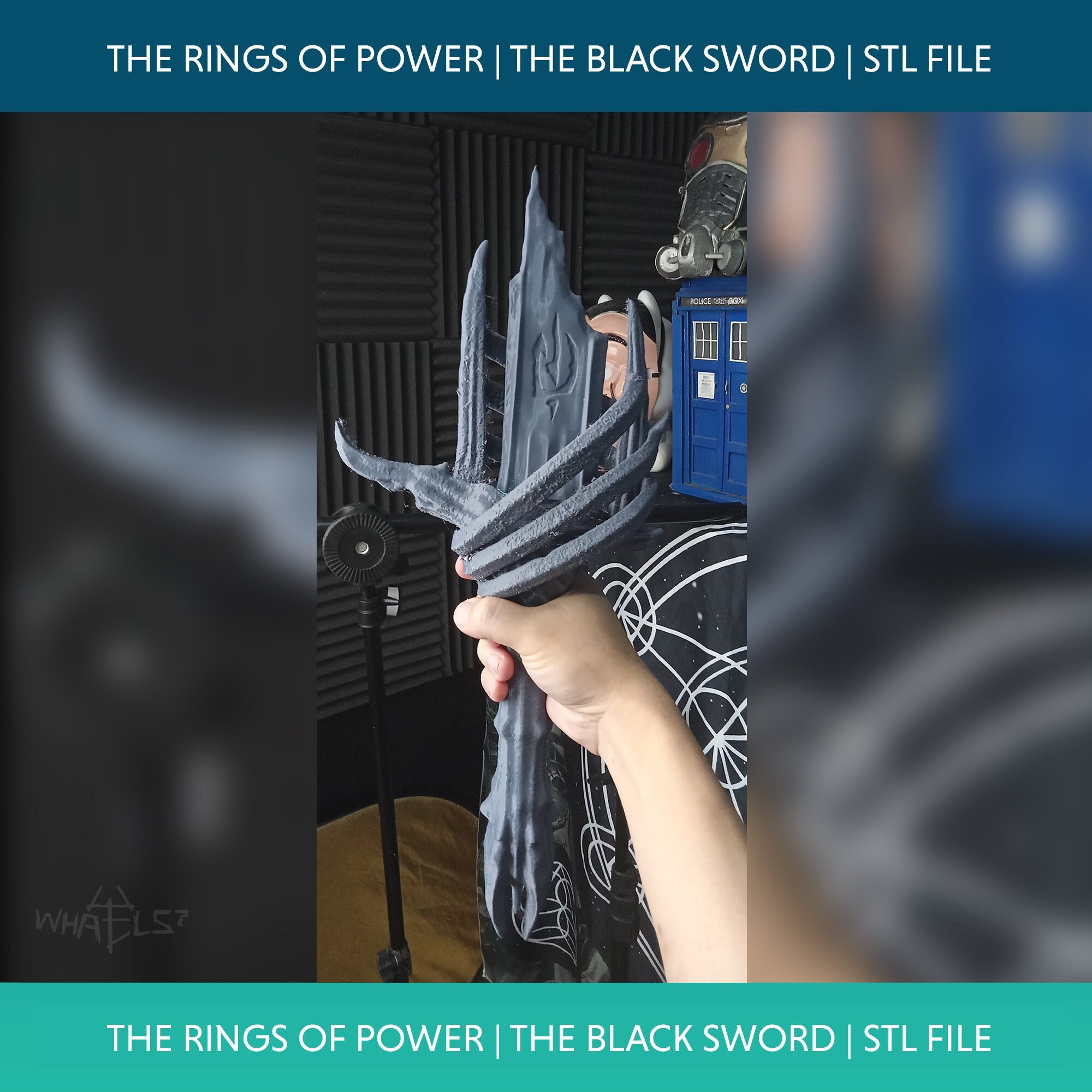 The Lord Of The Rings The Rings Of Power Black Sword 3d Printing Stl File Etsy