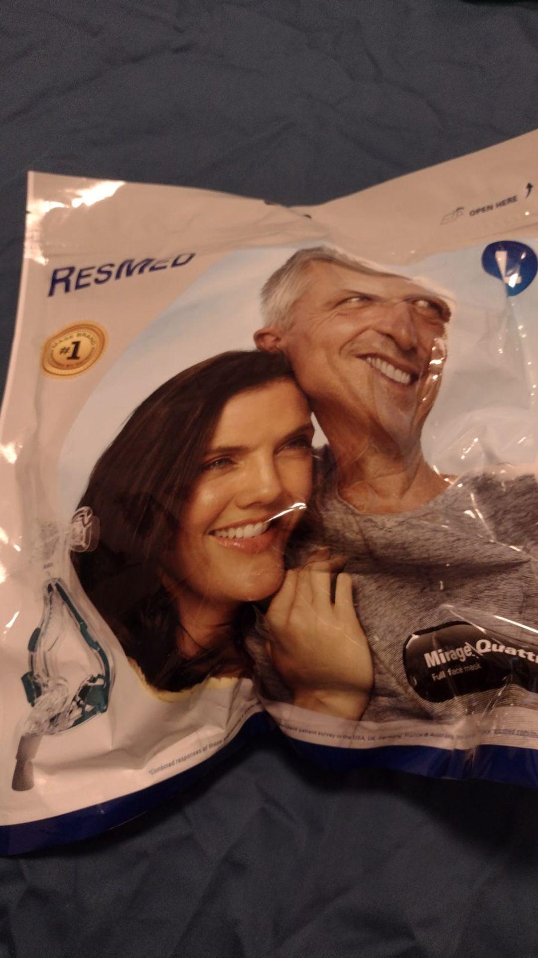 Resmed Mirage Quattro 61203 Full Face Mask Complete System Size Large ...