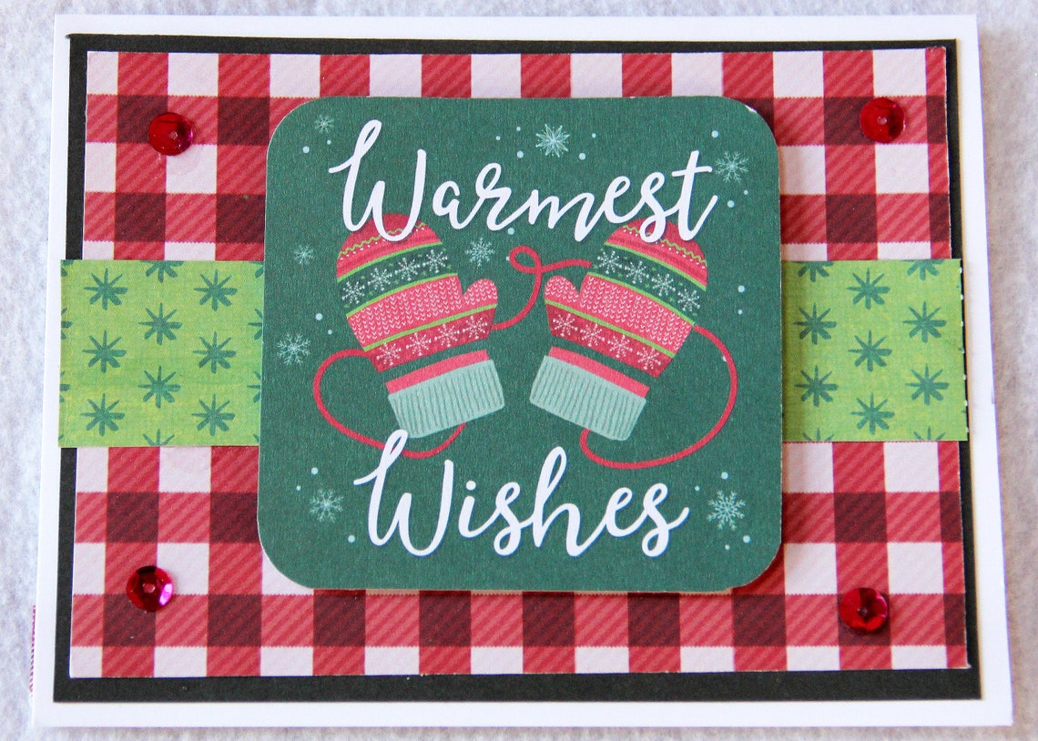 Fireside Collection Christmas Cards Set of 5 Handmade - Etsy
