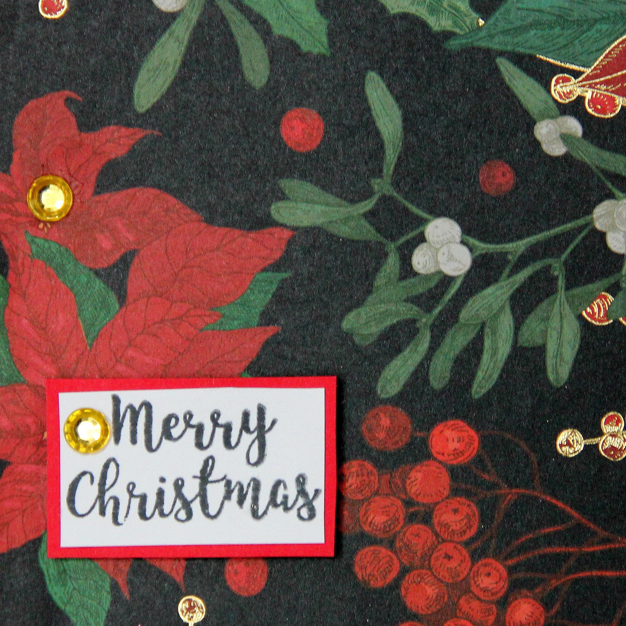 Floral Christmas Collection - Set of 5 Handmade Christmas Cards ...
