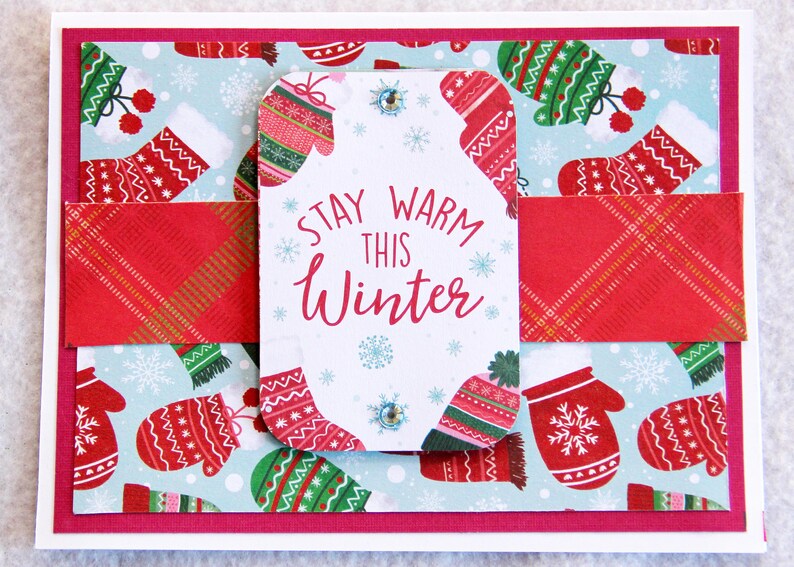 Fireside Collection Christmas Cards Set of 5 Handmade - Etsy