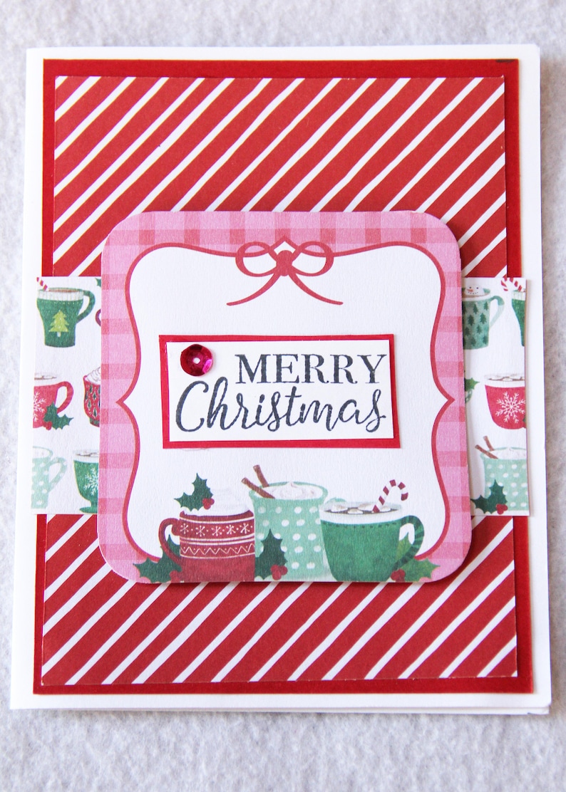 Fireside Collection Christmas Cards Set of 5 Handmade - Etsy