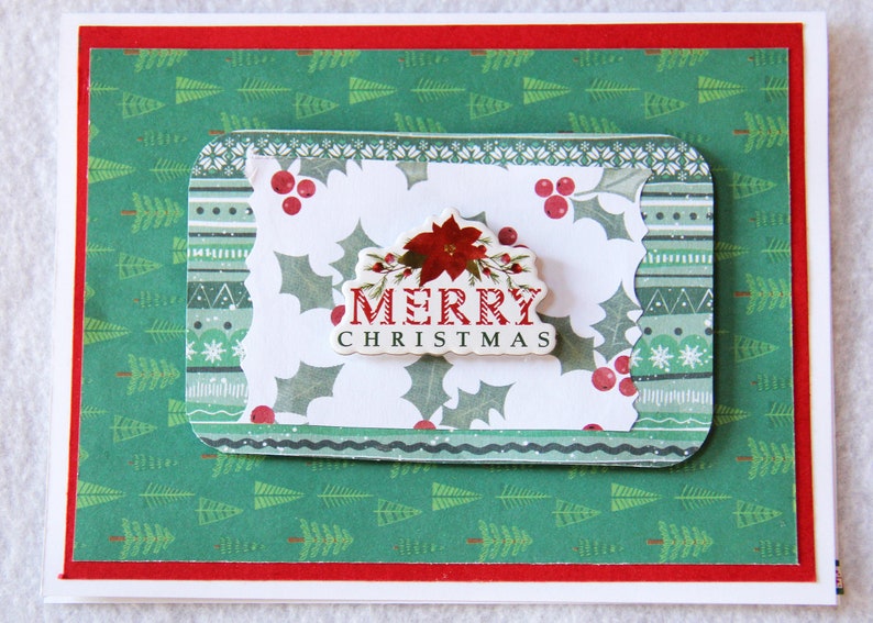 Fireside Collection Christmas Cards Set of 5 Handmade - Etsy