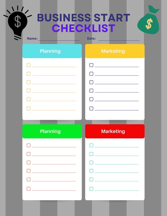 Easy Checklist Simple Checklist Printable Checklist Digital - Etsy
