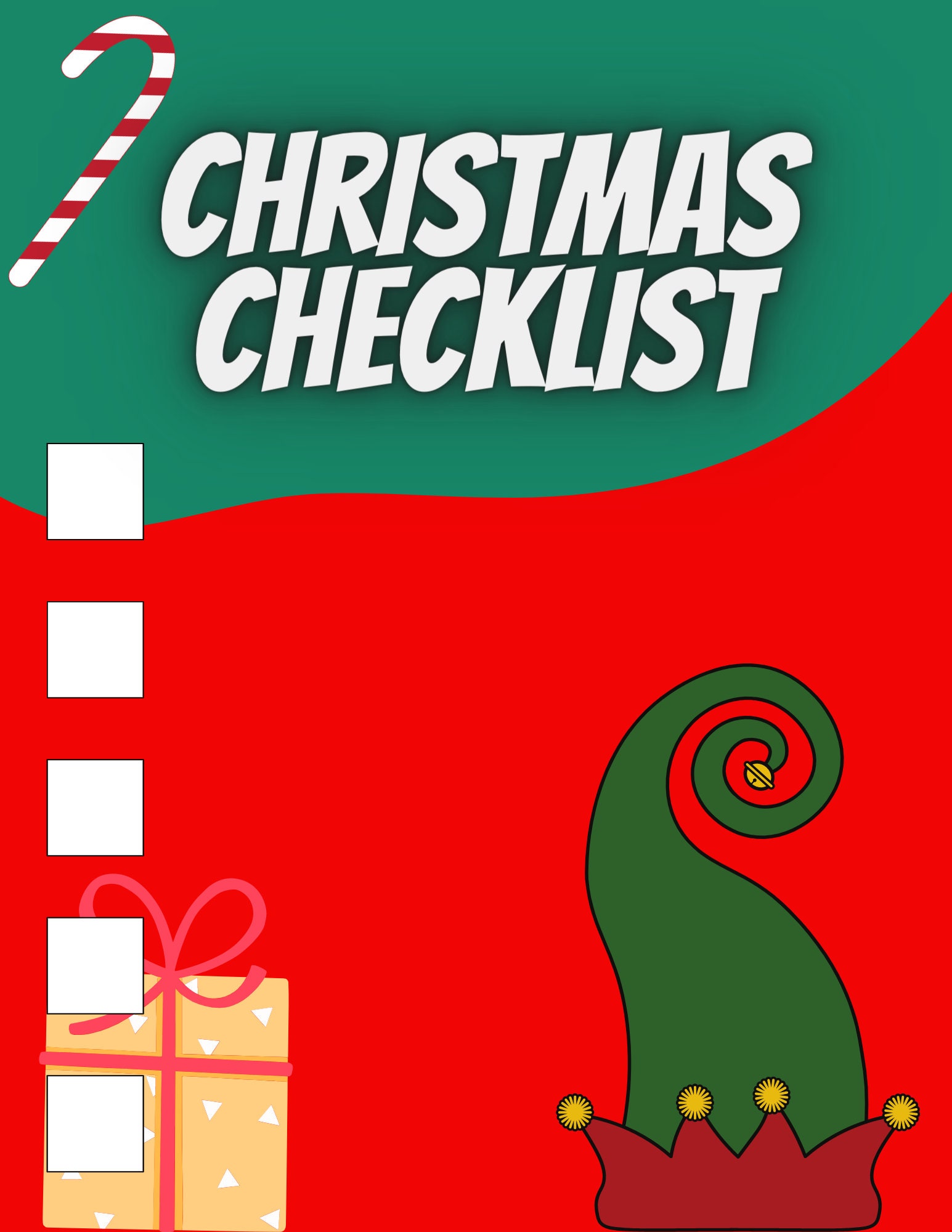 Easy Checklist, Simple Checklist, Printable Checklist, Digital ...