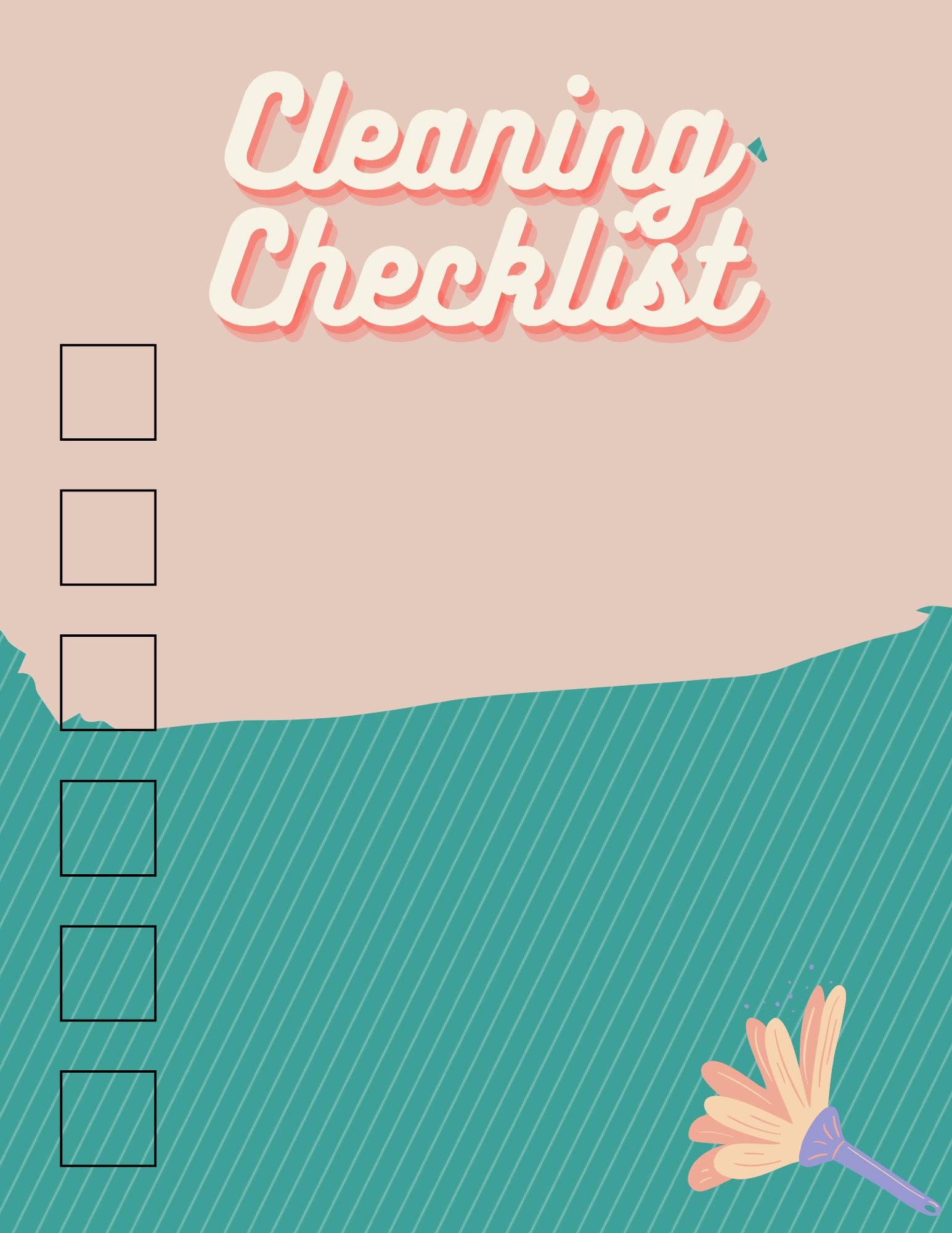 Easy Checklist, Simple Checklist, Printable Checklist, Digital ...
