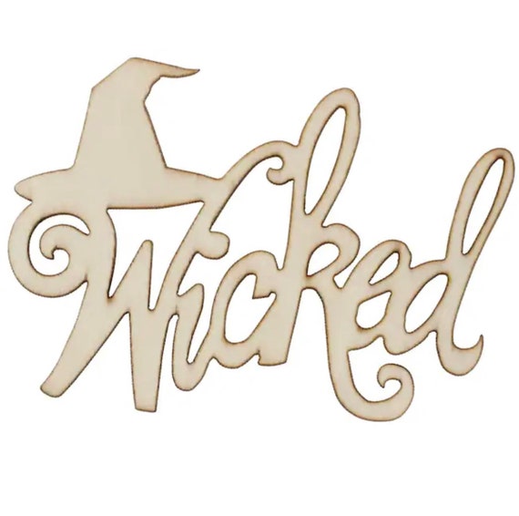 Wicked Wooden DIY Halloween Words - Etsy