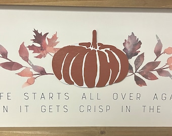 Life Starts All Over Again When It Gets Crisp in the Fall Fitzgerald ...