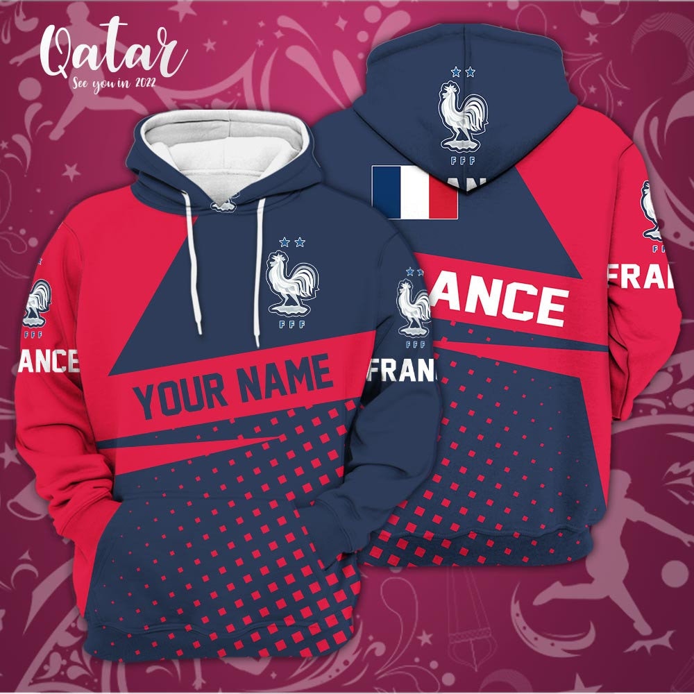 France National Team, Personalized Custom Name, Qatar World Cup 2022 ...