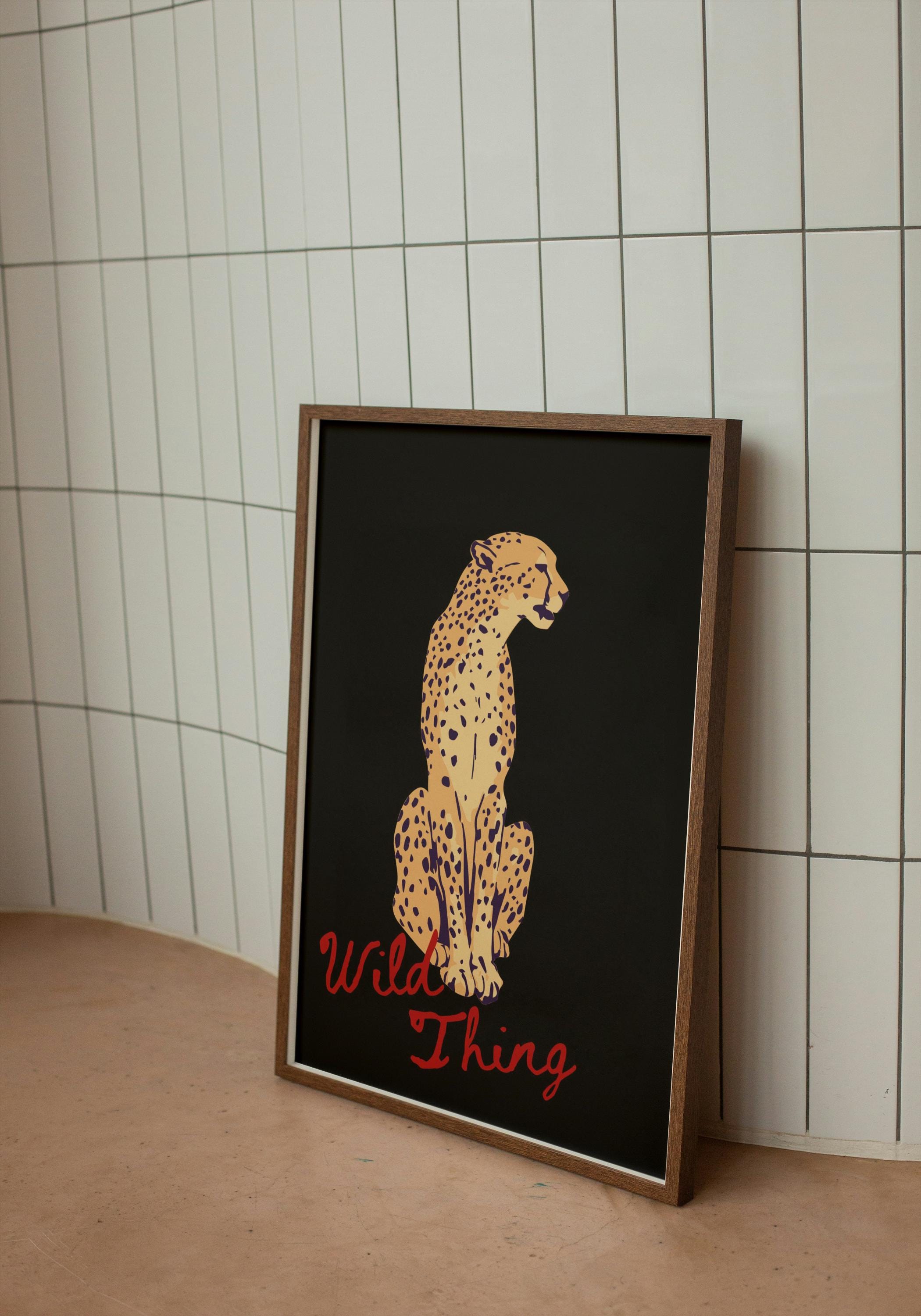 Wild Thing Cheetah Art Print: Trendy Dorm Decor (digital Download) - Etsy