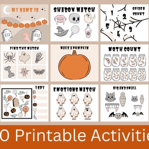 Halloween Busy Book Printable Preschool Toddler Learning Activity ...