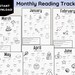 Printable Reading Tracker for Kids, Childrens Goal Chart, Book Log ...