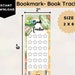 Printable Reading Tracker for Kids, Bookworm Theme, Student Book Chart ...