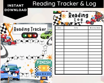 Printable Reading Tracker for Kids, Reading Log, Student Book Chart ...