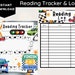 Printable Reading Tracker for Kids, Reading Log, Student Book Chart ...