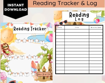 Printable Reading Tracker for Kids, Childrens Reading Chart Template ...