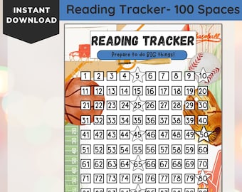Printable Reading Tracker for Kids, Bookworm Theme, Student Book Chart ...